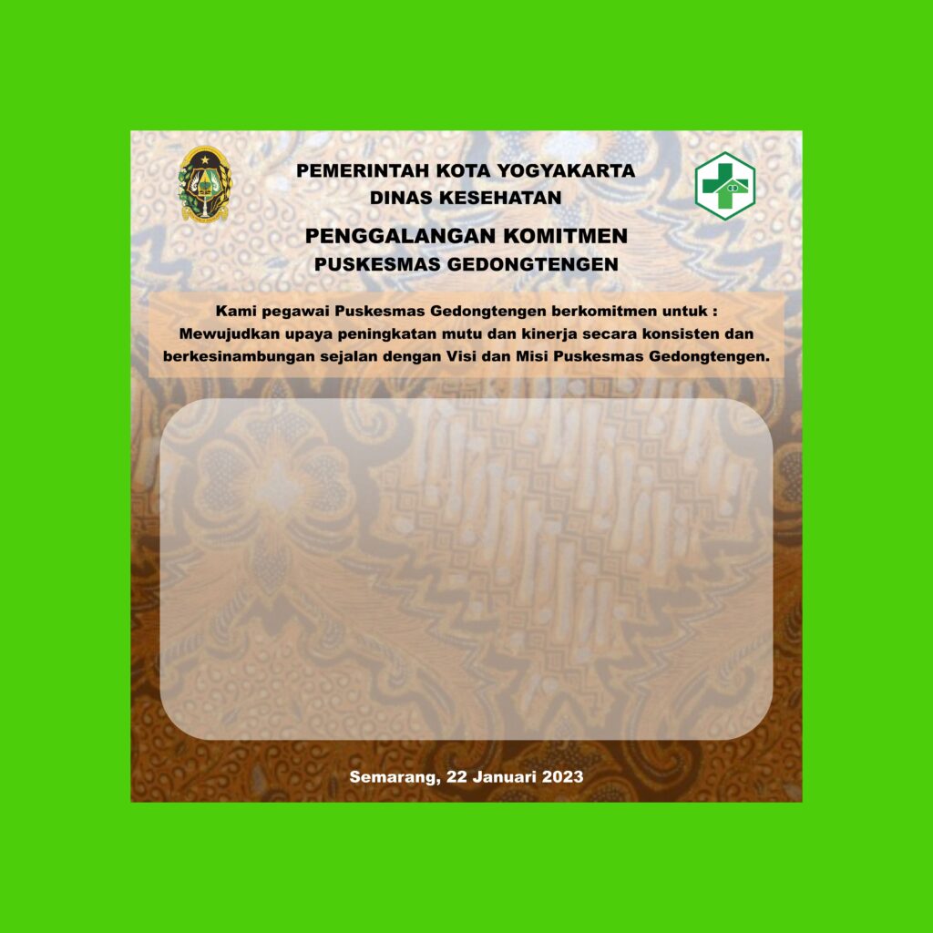 Penggalangan Komitmen Karyawan Puskesmas Gedongtengen Desain Banner ...
