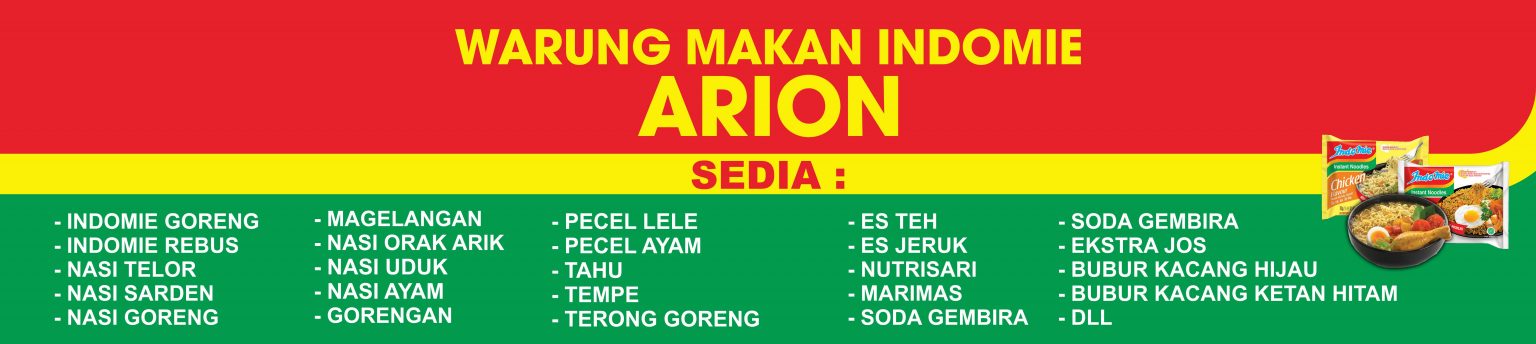 Warung Makan Indomie Arion Banner Warmindo Vector - DeviloArts